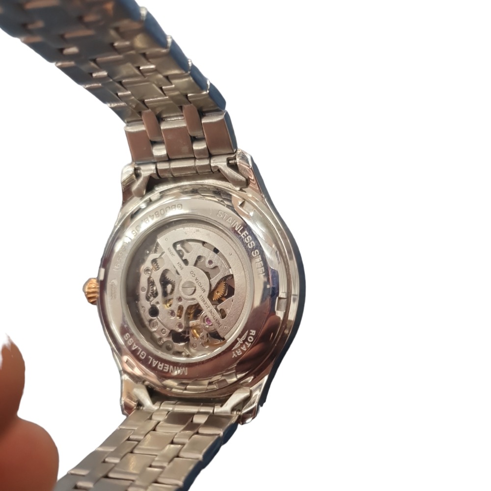 Pre-owned ROTARY SKELETON WATCH - Own4Less